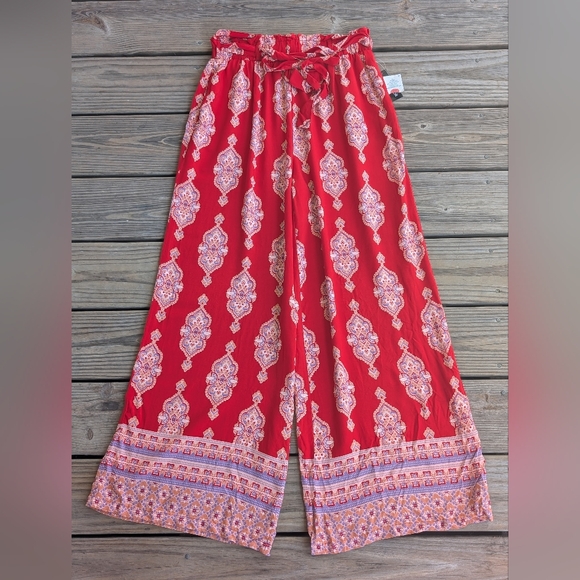 Pants & Jumpsuits | New Look Boho Wide Legged Pants Medium | Poshmark